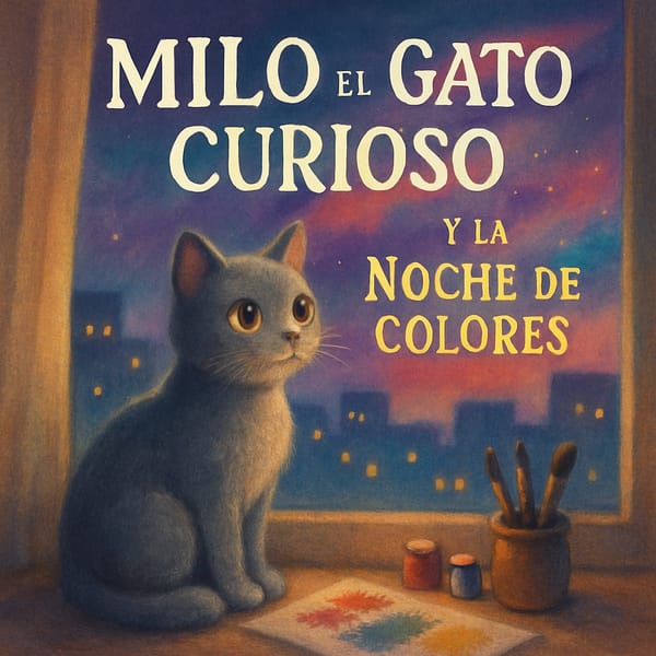 Cuentologia | Milo el Gato Curioso y la Noche de Colores